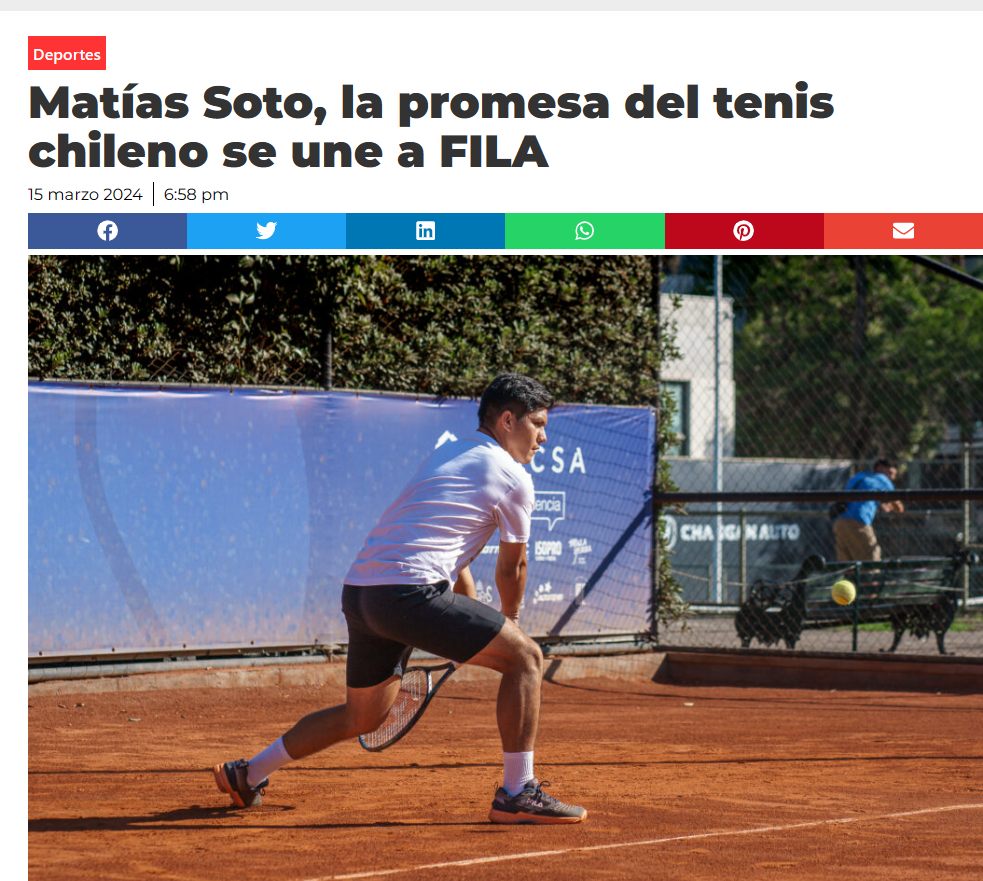 Matias Soto(24) (586 ATP)joven promesa del Tenis consolida puntos en el dobles-15.03.24 :: Mainur